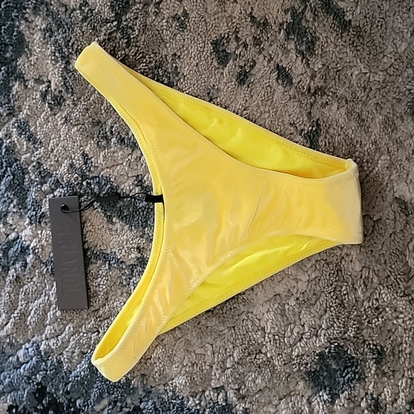 triangl swimwear | Swim | Yellow Velvet Cheeky Coverage Bathing Suit ...